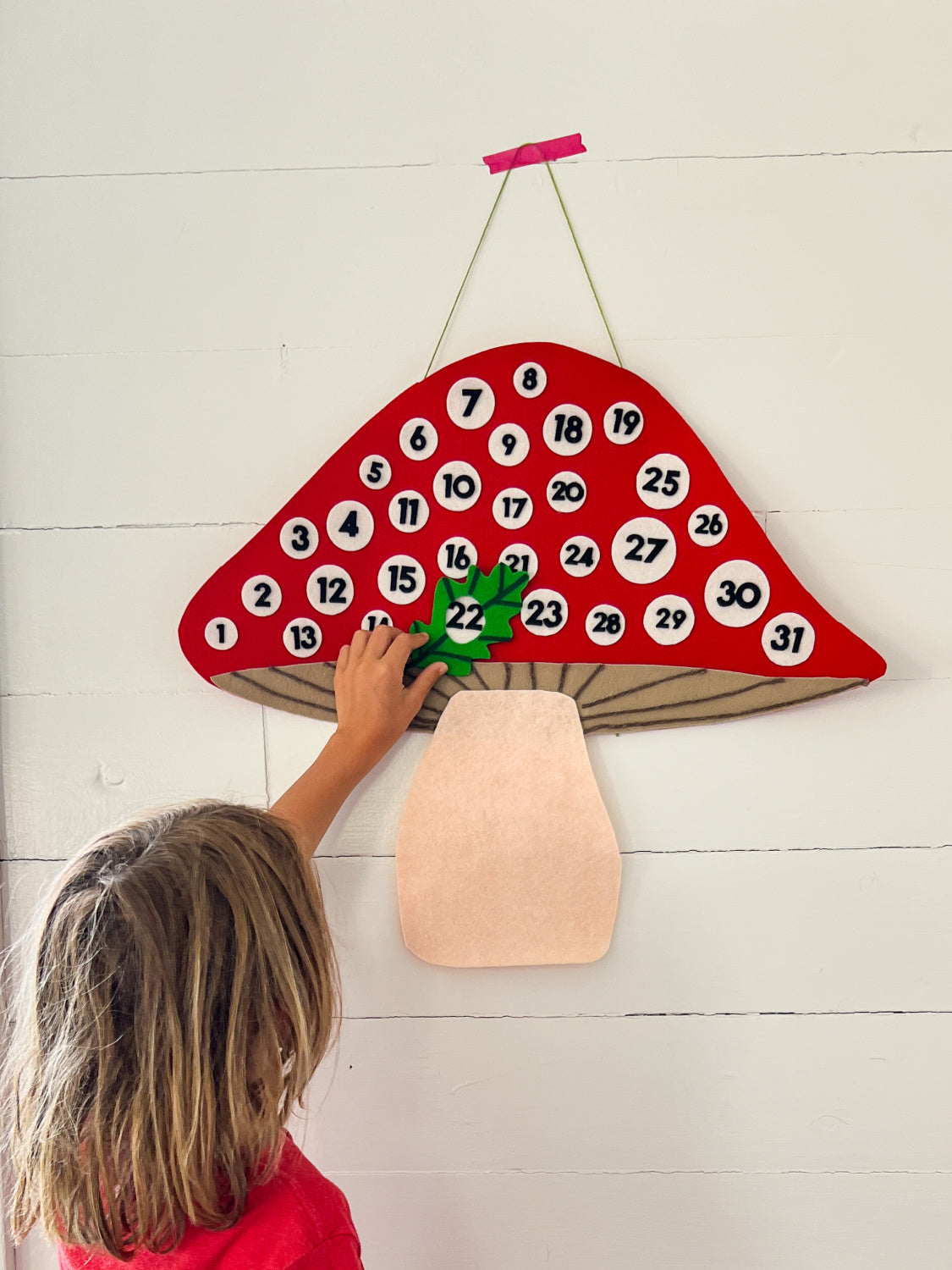 Montessori Activity for Kids: Felt Mushroom Calendar – Aleene's