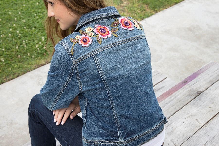 Flower Denim Jacket – Aleene's