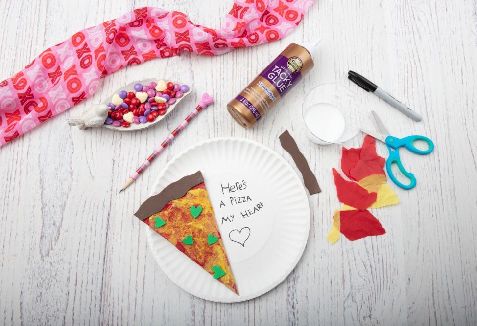 Decoupage Pizza Valentine Craft – Aleene's