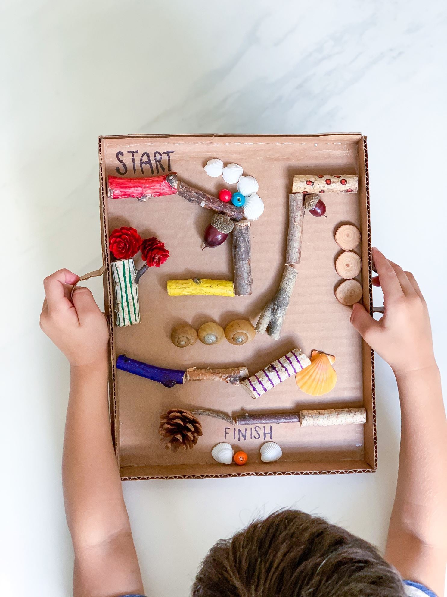 Easy Ball Maze Nature Craft – Aleene's