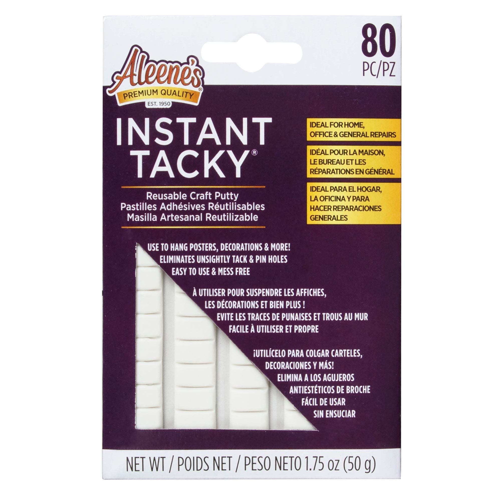 Aleene's Instant Tacky Reusable Craft Putty 80 Pc.